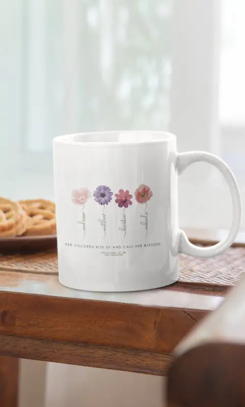 Proverbs 31:28 - Personalized Mug | Trini-T Ministries