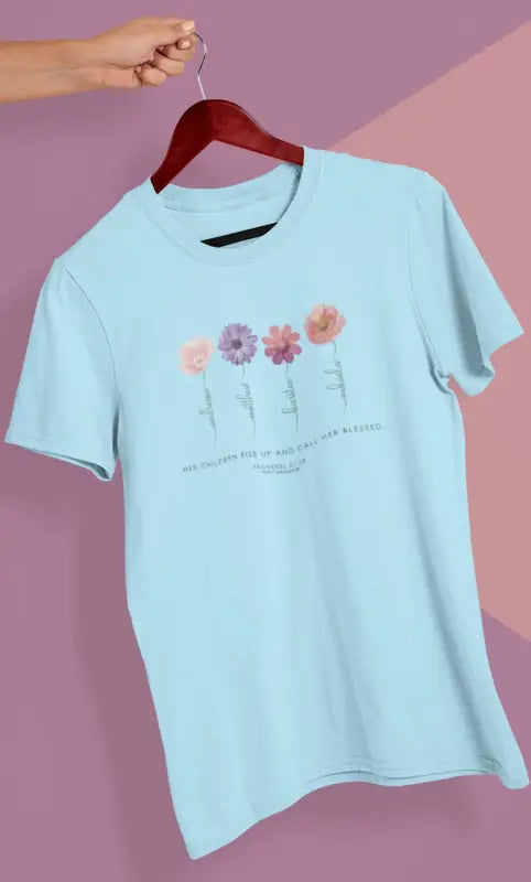 Proverbs 31:28 - Personalized T-shirt | Trini-T Ministries